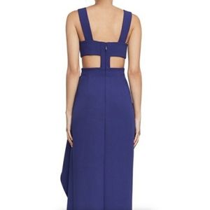 Dresses | Bcbg Ria Peplum Evening Dress In Royal Blue Green | Poshmark